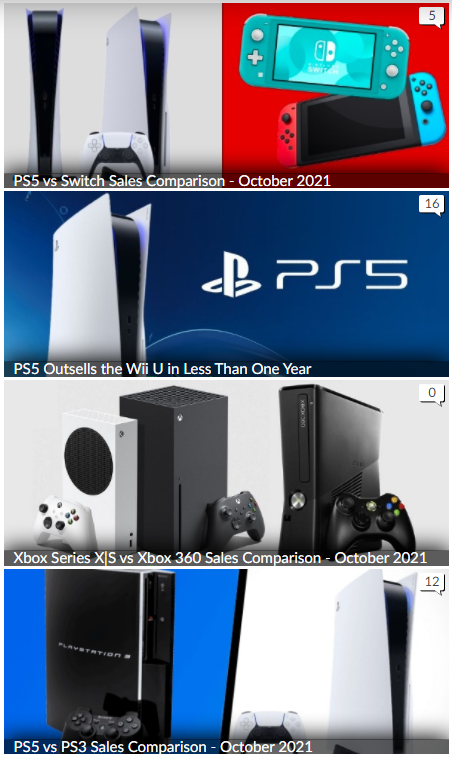 출시 53주차 PS5 vs XSX|S vs 스위치 누적 판매량 비교 | 플레이스테이션 정보