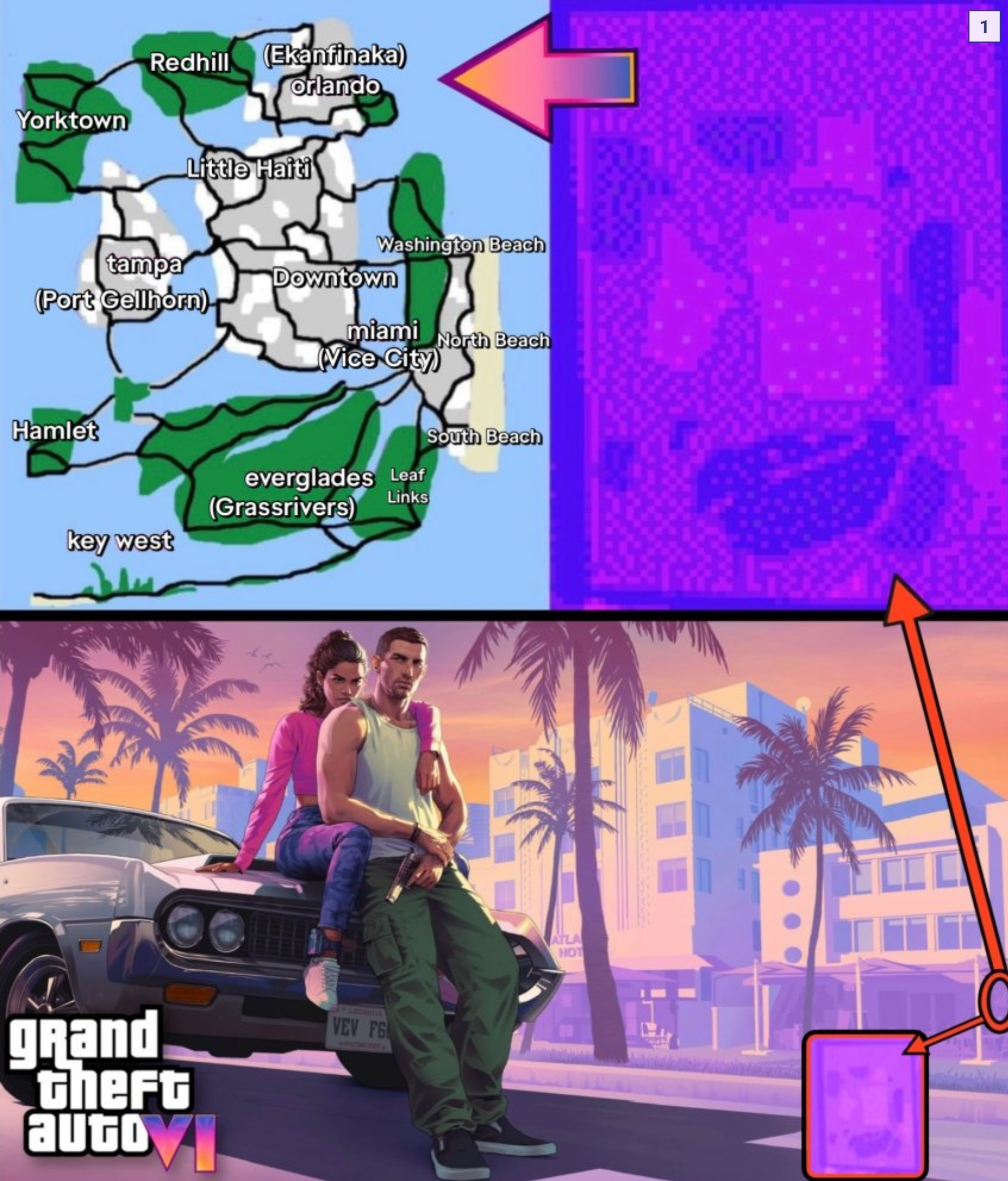 (IGN)GTA6트레일러에 점자 이스터에그가 있다?두번째 트레일러 공개일 암시 | 플레이스테이션 정보