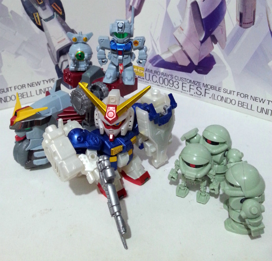 SD건담포스 VS 다크 엑시즈-약 스압 | 프라모델 모형 리뷰 갤러리