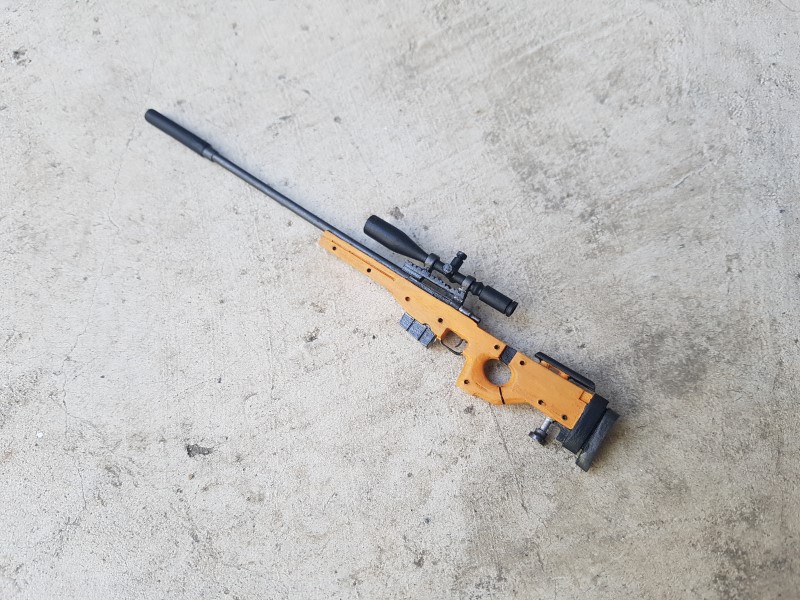 Kar98k , AWM-suppressor 만드는법! [1:10,나무젓가락 공예] | 프라모델 스케일모형 갤러리