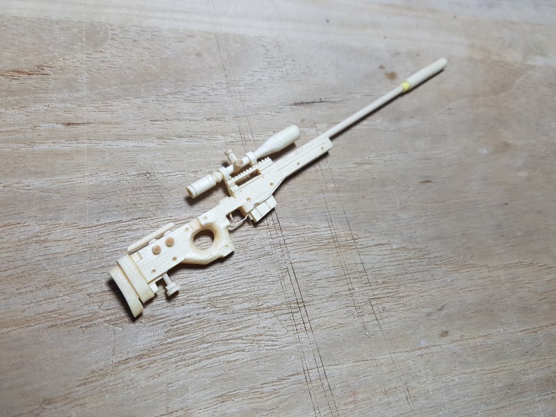 Kar98k , AWM-suppressor 만드는법! [1:10,나무젓가락 공예] | 프라모델 스케일모형 갤러리