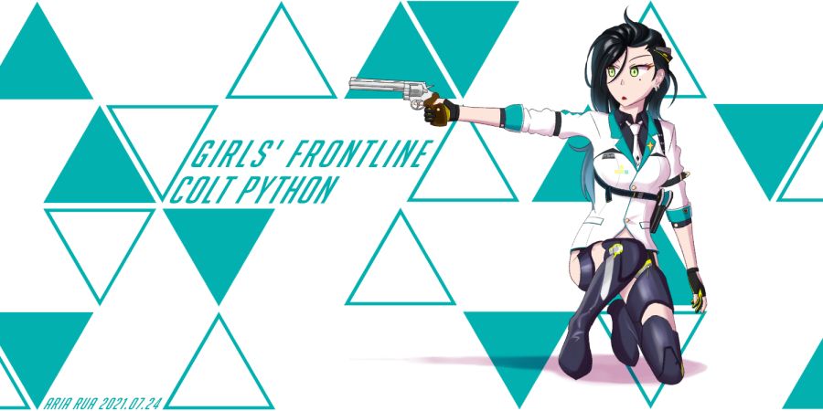 소녀전선의 콜트 파이슨을 그렸습니다. | 자작 그림 게시판