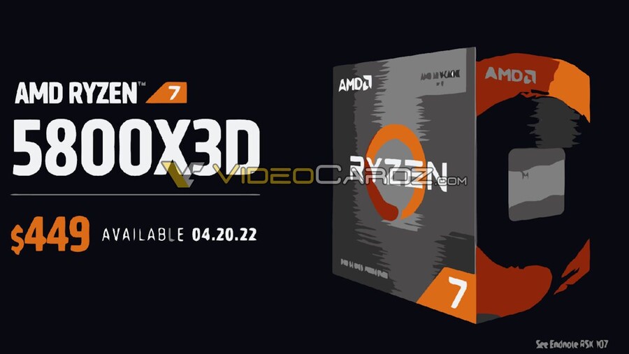 AMD) 5800X3D는 4월 20일 449달러로 공식 출시 | PC 정보 게시판