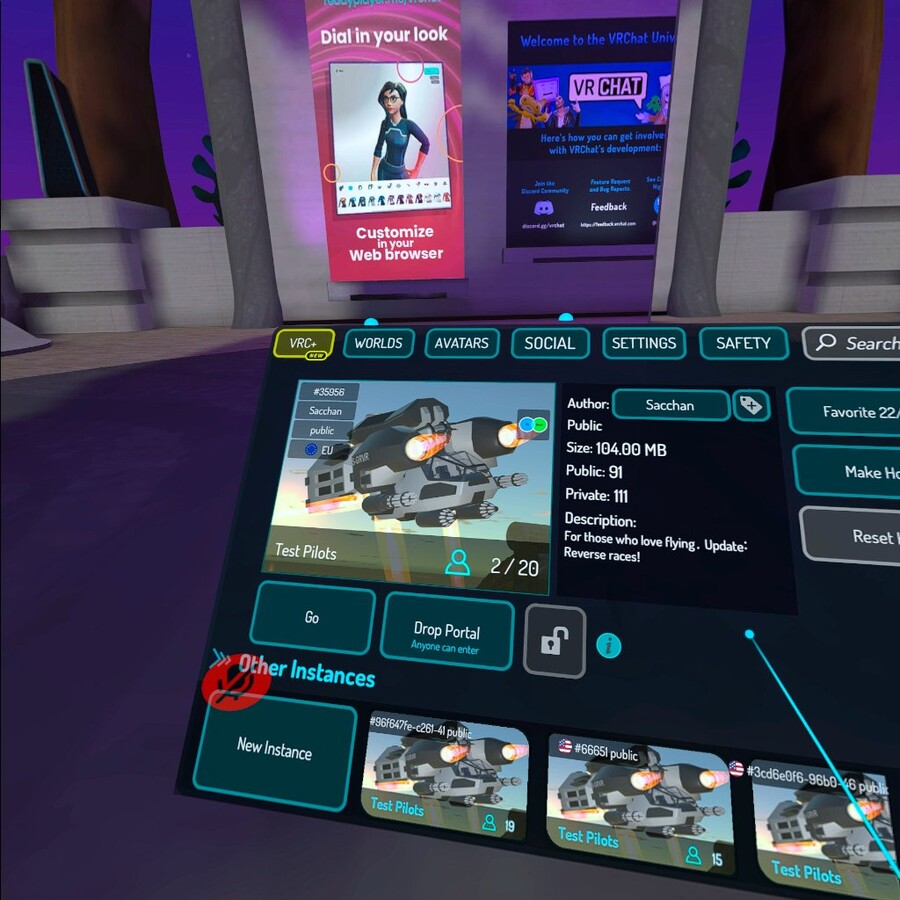 [VRCHAT]비행기 타고 놀기 그리고 etc... | 메타퀘스트