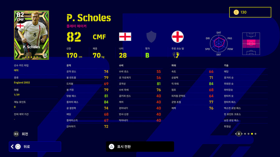 22.11.24 - 에픽 : 잉글랜드 2002 (베컴 / 스콜스 / 오웬) | e풋볼 2022 | RULIWEB