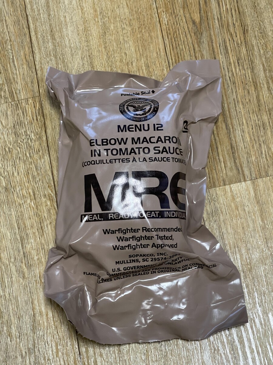 MRE 12. 토마토 소스 엘보우 마카로니 후기 | 음식 갤러리