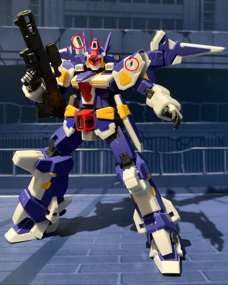 SMP R - GUN 색분할은 괜찮게 나온 거 같네요. | 프라모델 이야기