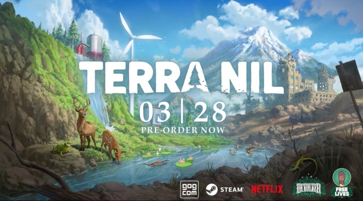 디볼버디지털, 환경정화 능지게임 ‘테라닐(Terra Nil)’ 3월 28일(화) 출시