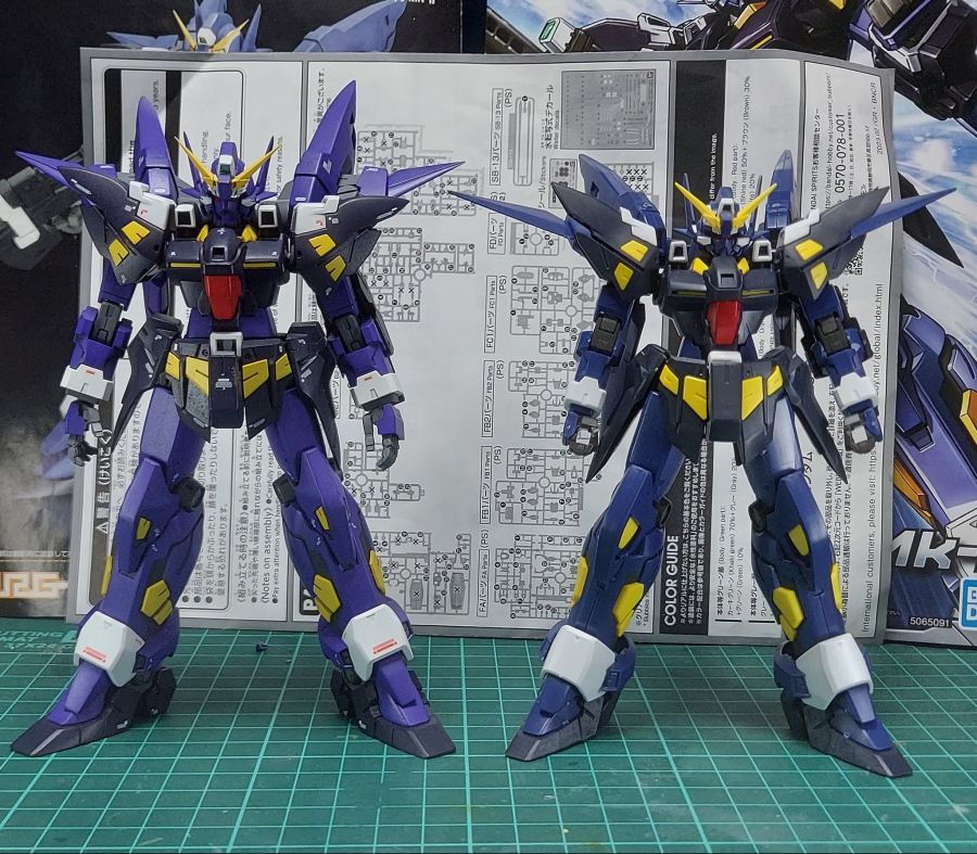 HGSR 휘케바인 Mk-Ⅱ 비교 + 시시오 블레이드 장비 사진 | 프라모델 정보