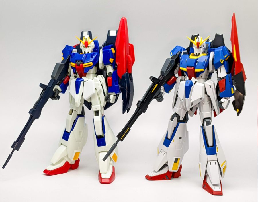 MG Z 건담 Ver.Ka + 1.0 & 2.0 나열 사진 | 프라모델 정보
