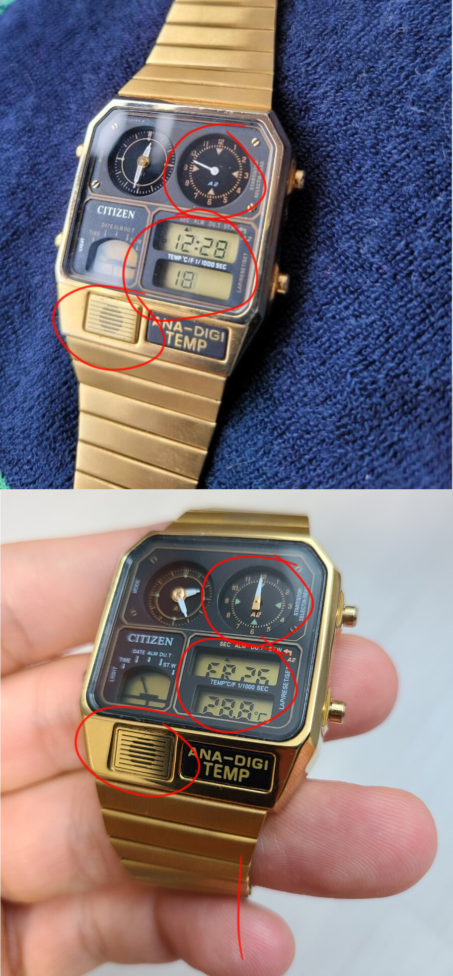 짝퉁레트로시계 가품 주의 ft아나디지템프