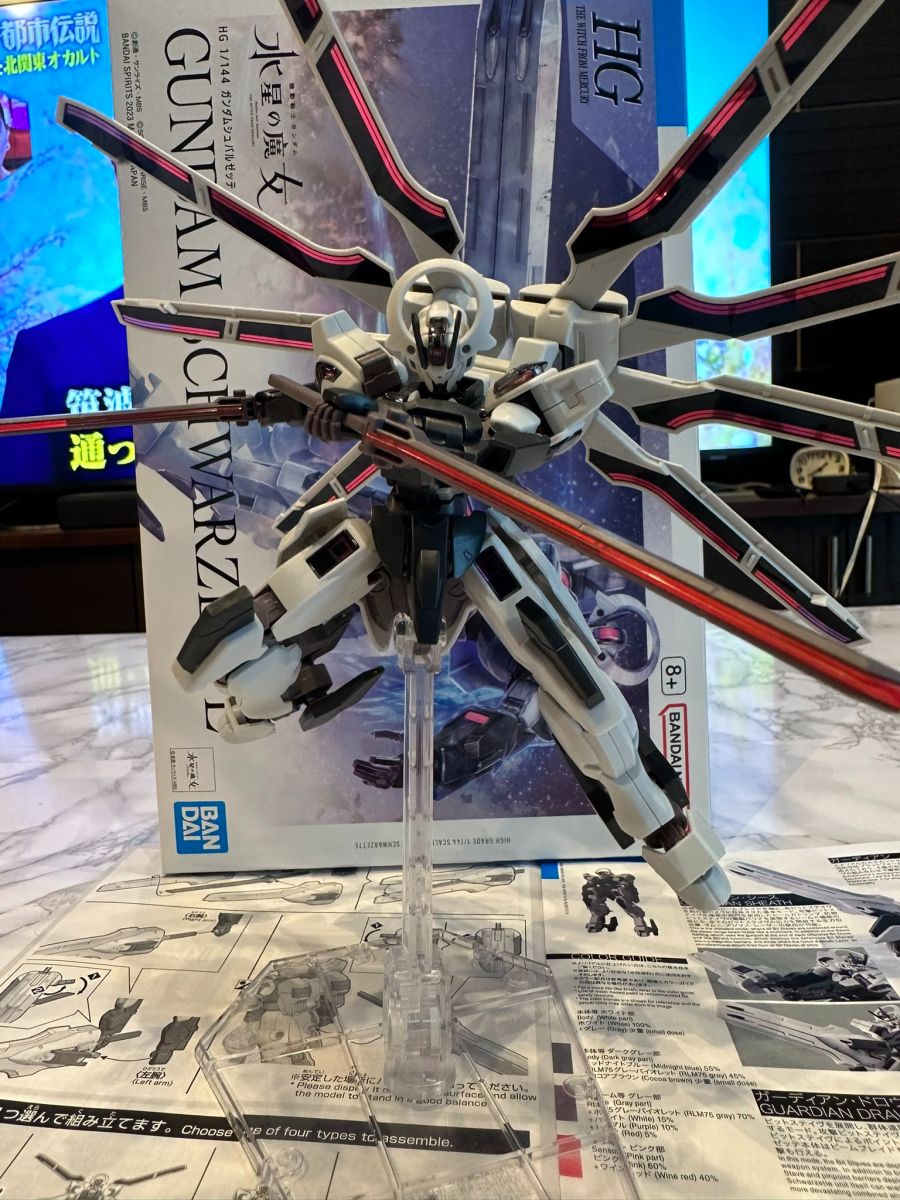 HG 1/144 건담 슈바르제테 무장 X 3 이상 조합 사진 | 프라모델 정보