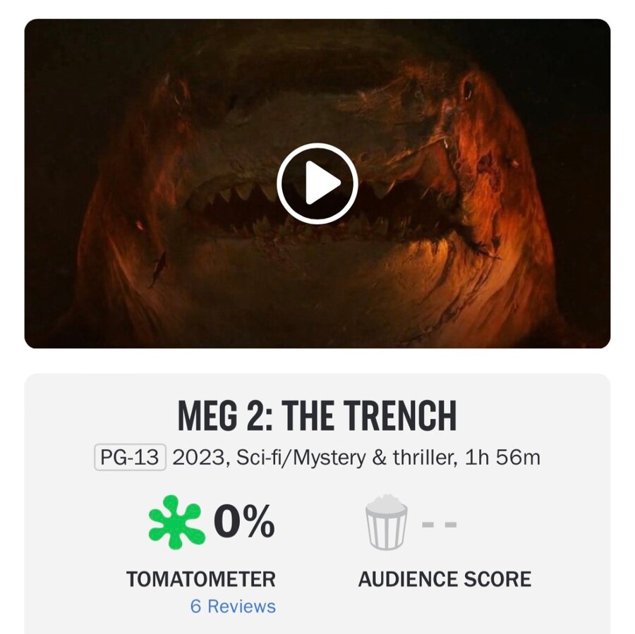 MEG2 (메가로돈2) 첫 로튼 메타 IGN리뷰. | 영화 정보