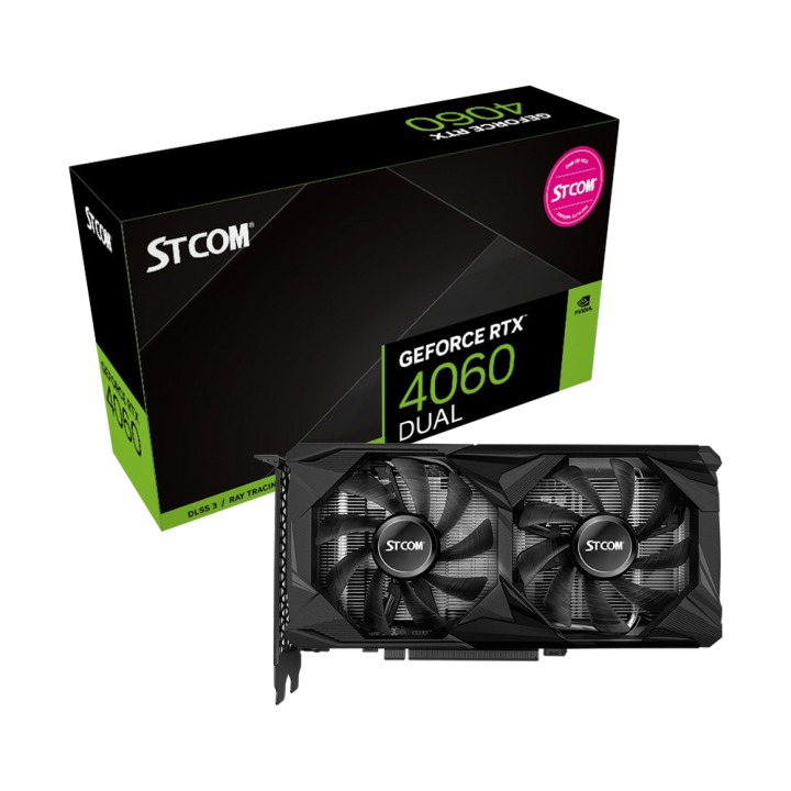 ㈜에스티컴퓨터, ‘STCOM GeForce RTX 4060 DUAL’ 그래픽카드 출시