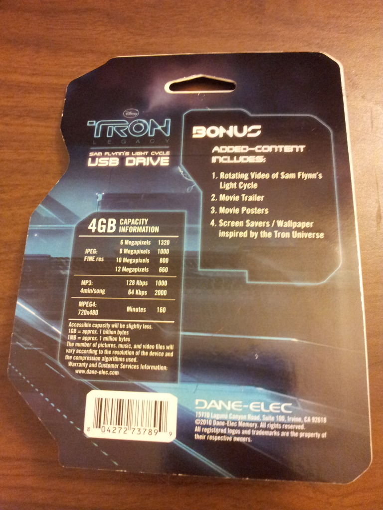 Tron USB 4gb | 여행 행사 풍경 사진 갤러리 | RULIWEB