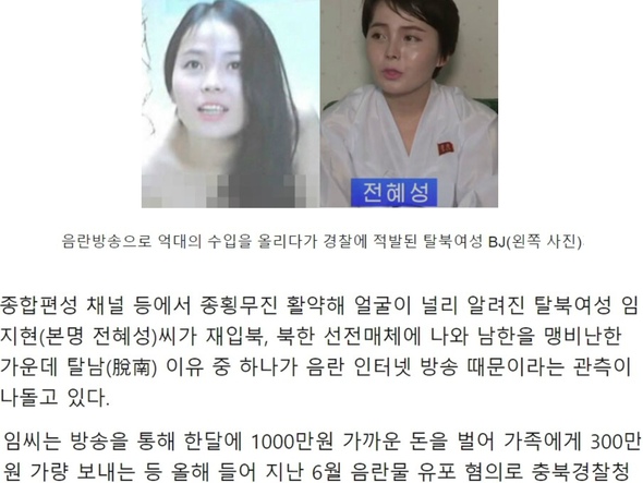약후) 탈북후, BJ하다가, 탈남한 레전드 이모.jpg | 유머 게시판