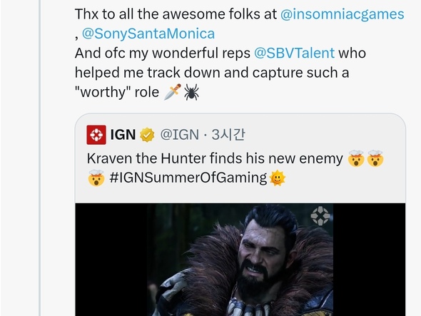 마블 스파이더맨 크레이븐 성우는 Jim Pirri | 플레이스테이션 정보