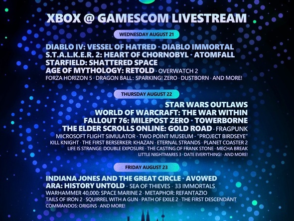 게임스컴 2024, Xbox 라이브스트림 일정 정리 | 콘솔 정보 게시판 | RULIWEB