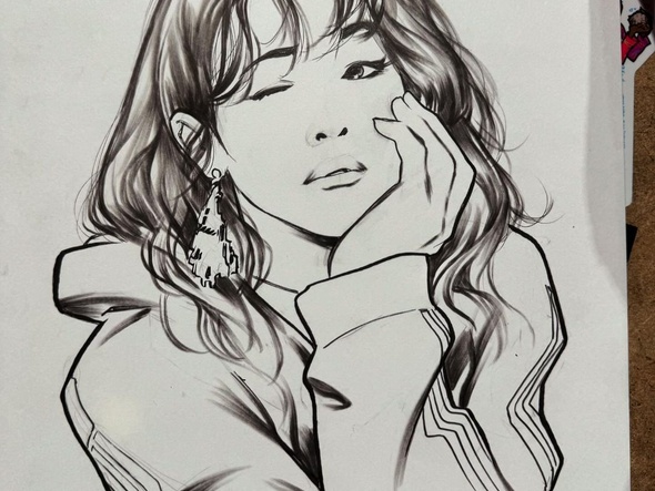 Sketch of IU at GalaxyCon San Jose | 아이유 | RULIWEB