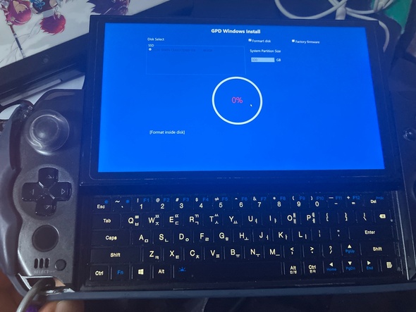 UMPC 윈도우 재설치
