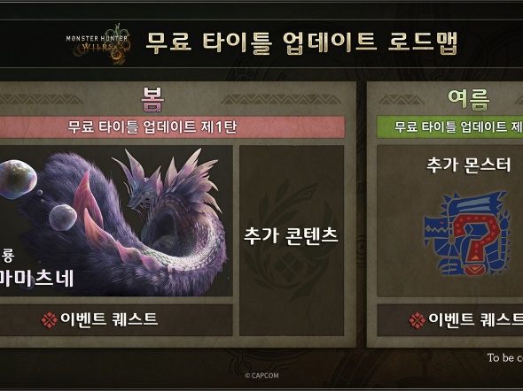 몬스터 헌터 와일즈 4월 초 타이틀 업데이트 1 배포 예정