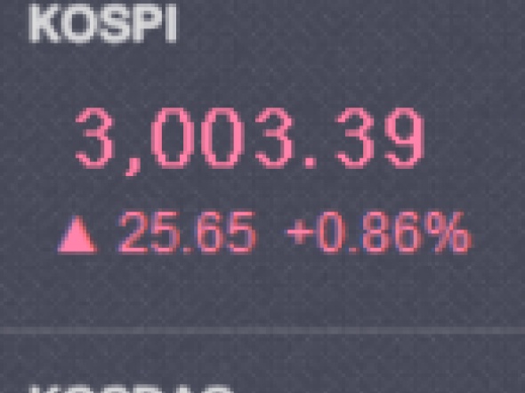 코스피3000 달성했네