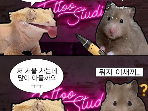 Q 타투하면 많이 아픈가요